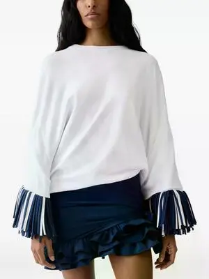 Jacquemus Cabana T-shirt With Fringe Detailing