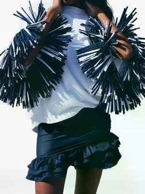Jacquemus Cabana T-shirt With Fringe Detailing