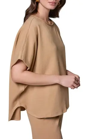 Donna Karan New York Cotton French Terry T-shirt - Fawn