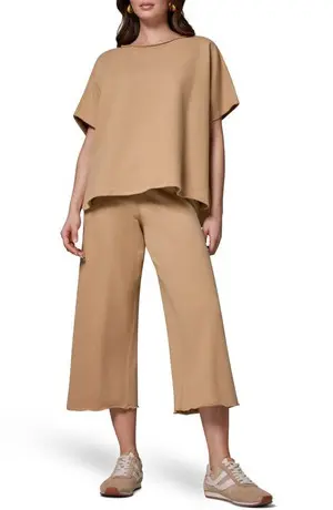 Donna Karan New York Cotton French Terry T-shirt - Fawn