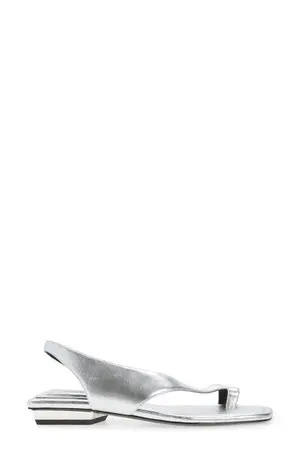 Rag & Bone Liv Flat Sandal - Silver
