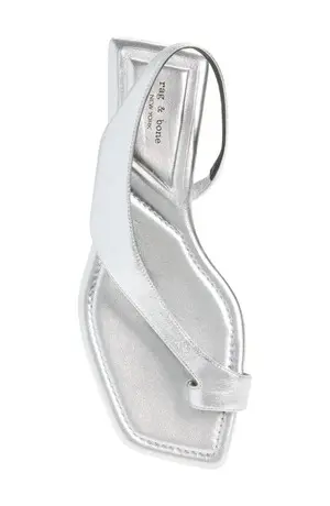 Rag & Bone Liv Flat Sandal - Silver