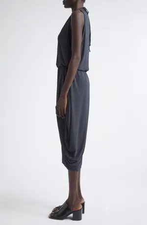 LEMAIRE Layered Draped Crepe Jersey Dress