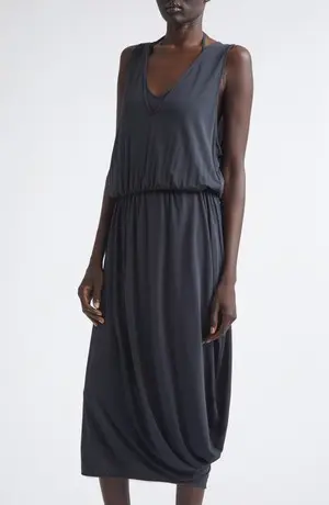 LEMAIRE Layered Draped Crepe Jersey Dress