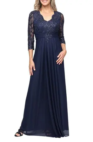 Alex Evenings Embroidered Evening Dresses