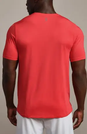 RHONE Endure Crewneck Short Sleeve Performance T-shirt - Cabana Red