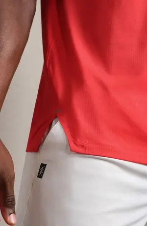 RHONE Endure Crewneck Short Sleeve Performance T-shirt - Cabana Red