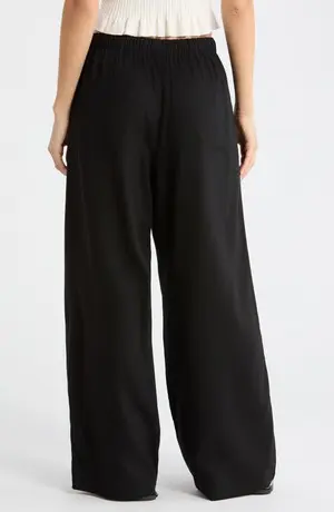 Paige Jude Wide Leg Pants - Black