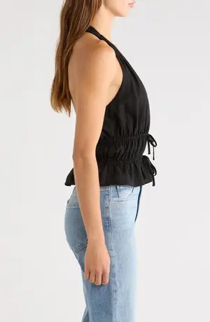 Paige Alysha Halter Top - Black