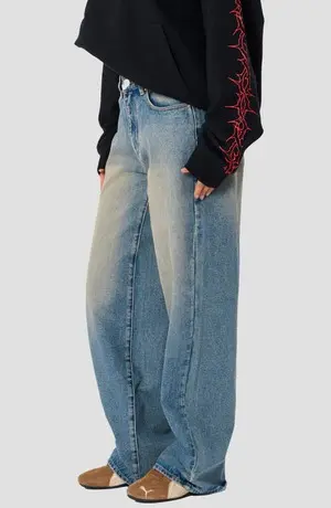 Abrand Denim Relaxed Wide Leg Jeans