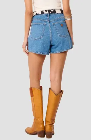 Abrand Denim Venice High-rise Denim Shorts - Debbie