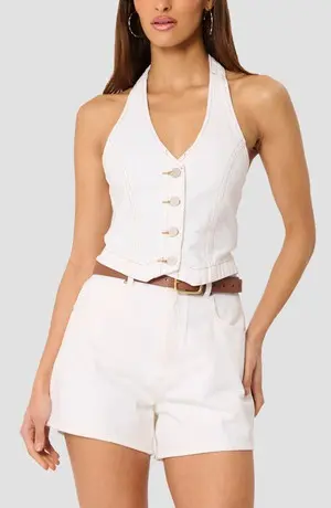 Abrand Denim Halter Vest
