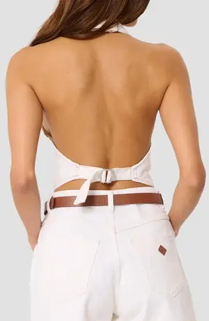 Abrand Denim Halter Vest