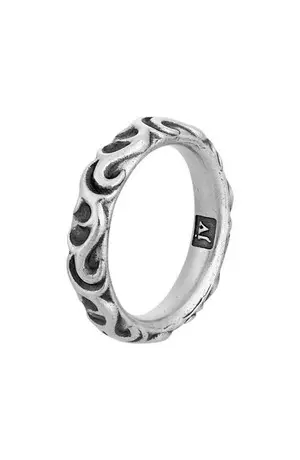 John Varvatos Sterling Gothic Band Ring
