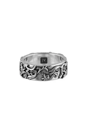 John Varvatos Sterling Gothic Band Ring