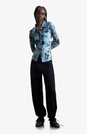 Desigual Floral Print Button-up Shirt