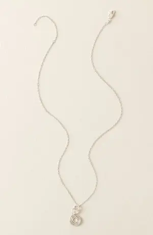 UNCOMMON GOODS Hand-formed Sterling Gratitude Pendant Necklace