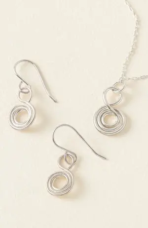 UNCOMMON GOODS Hand-formed Sterling Gratitude Pendant Necklace
