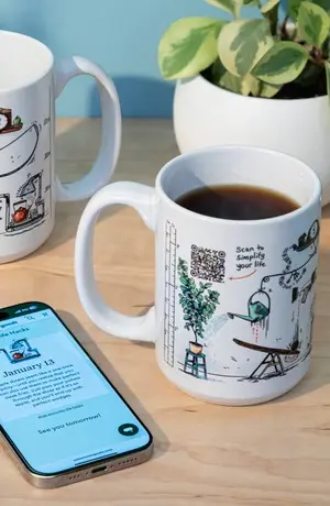 UNCOMMON GOODS Daily Life Hack Interactive Qr Mug - Multi