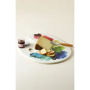 UNCOMMON GOODS Artist Palette Serving Board - Multi