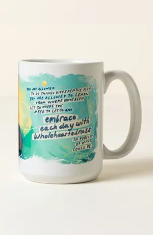 UNCOMMON GOODS Embrace Each Day Morgan Harper Nichols Qr Mug