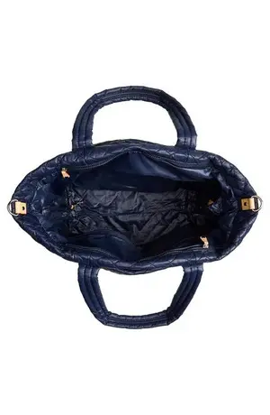 Mz Wallace Large Metro Deluxe Quilted Nylon Tote - Dawn
