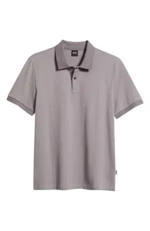 BOSS Parlay Cotton Piqué Polo - Medium Purple