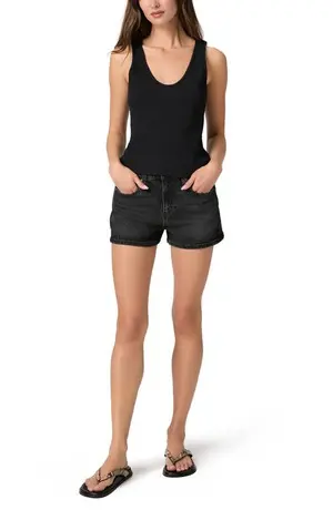Paige Bali Stretch Cotton Tank - Black