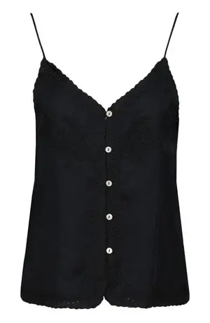 BISHOP + YOUNG Anya Button Front Embroidered Cami