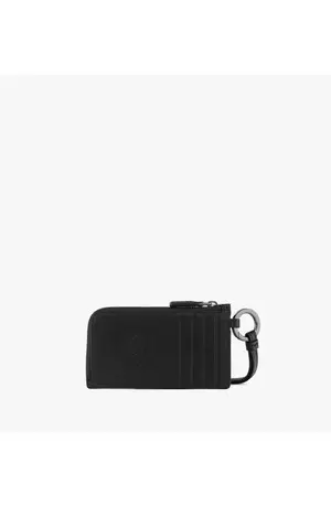 Mcm Aren Card Pouch In Embossed Monogram Leather