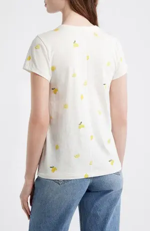 Rag & Bone Lemon Print Cotton Baby Tee