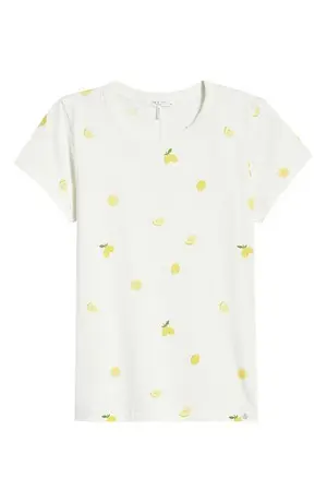 Rag & Bone Lemon Print Cotton Baby Tee