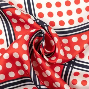 Echo Grid Dots Silk Square