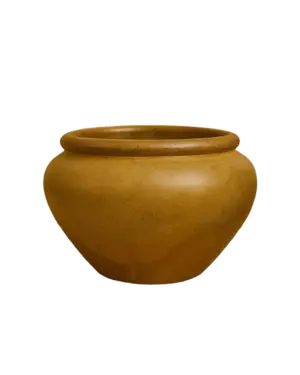 UNE VIE NOMADE Vintage Bonny Sur Loire Low Pot 1 - Red