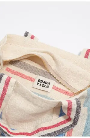 Bimba Y Lola Mini Linen Crossbody Bag