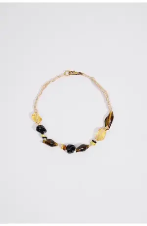 Bimba Y Lola Resin Seashell Necklace - Amber