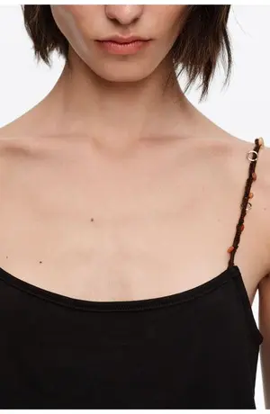 Bimba Y Lola Strappy Top With Decorative Stones