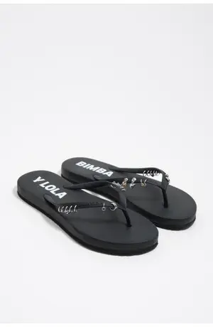Bimba Y Lola Embellished Flip-flops