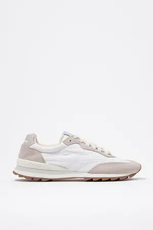 Bimba Y Lola Soft Technical Sneakers With Scalloped Design - White
