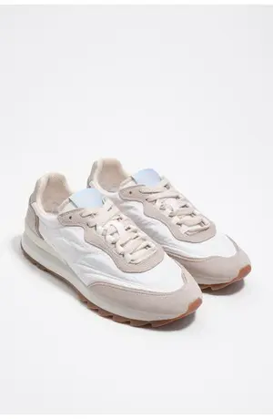 Bimba Y Lola Soft Technical Sneakers With Scalloped Design - White