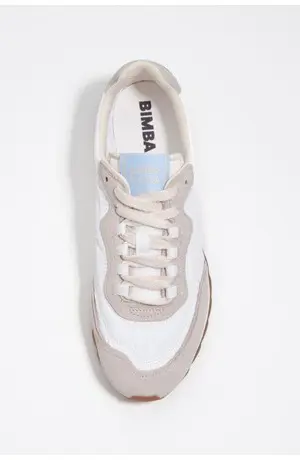Bimba Y Lola Soft Technical Sneakers With Scalloped Design - White
