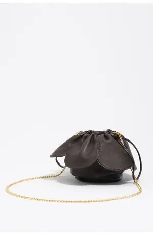 Bimba Y Lola Leather Pétalo Bag - Ebony