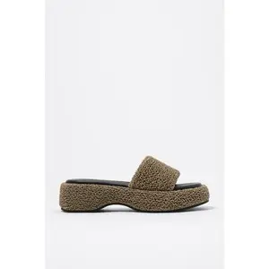 Bimba Y Lola Platform Sandals With Fabric Upper