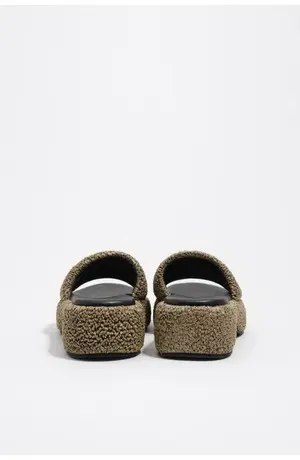 Bimba Y Lola Platform Sandals With Fabric Upper