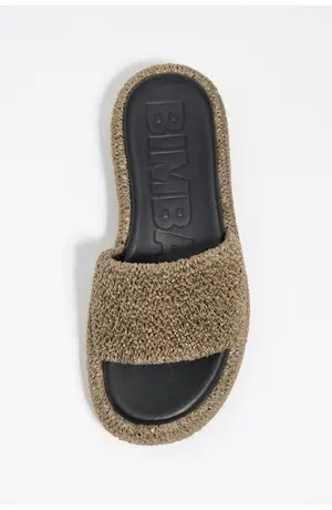 Bimba Y Lola Platform Sandals With Fabric Upper