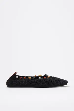 Bimba Y Lola Hand-crocheted Ballerina With Stone Embellishments - Black