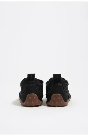 Bimba Y Lola 13 Sneaker With Frayed Edges And Logo Detailing - Black