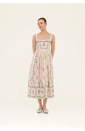 Agua Bendita Barbara Cauca Midi Dress
