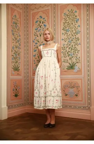 Agua Bendita Barbara Cauca Midi Dress