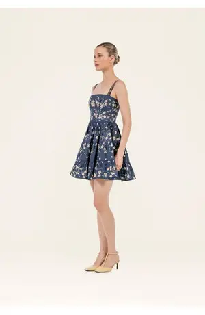 Agua Bendita Lima Promesa Mini Dress
